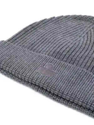 Isabel Marant Étoile Bayle Ribbed Beanie - Grey