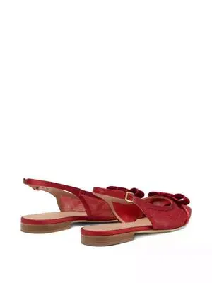 MALONE SOULIERS Jama Slingback Flat Pumps - Red