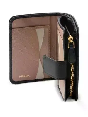 Prada Small Saffiano Leather Wallet - Black