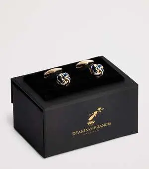 DEAKIN & FRANCIS White Gold Knot Cufflinks