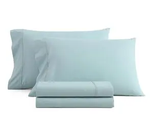 MARTHA STEWART Skylands Blue Cotton Queen Sheet Set