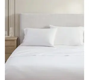 MARTHA STEWART Skylands White Cotton King Sheet Set - One-color