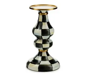 MACKENZIE-CHILDS Check Medium Pillar Candlestic K