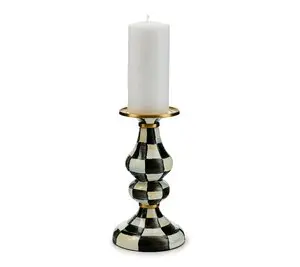 MACKENZIE-CHILDS Check Medium Pillar Candlestic K