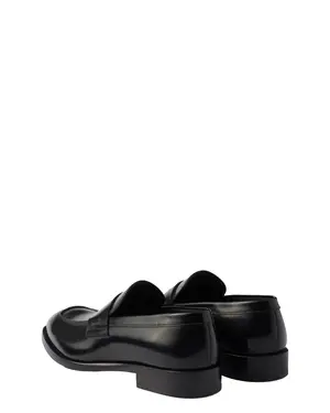Prada Brushed Leather Loafers