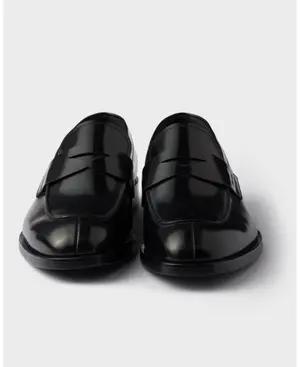 Prada Brushed Leather Loafers