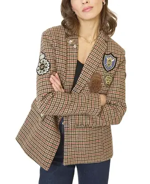Central Park West Raven Patch Blazer