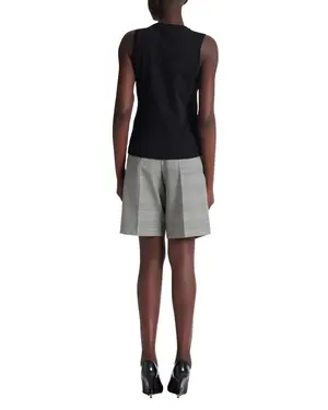 Balmain Relaxed Tank Top With Paris Brush Print - Black