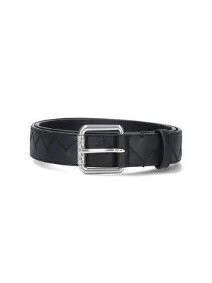 Bottega Veneta Intrecciato Belt - Black