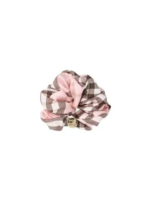 Burberry Check Silk Scrunchie - Pink