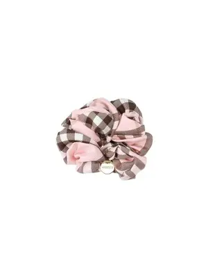 Burberry Check Silk Scrunchie - Pink