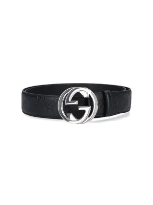 Gucci Signature Buckle Belt - Black