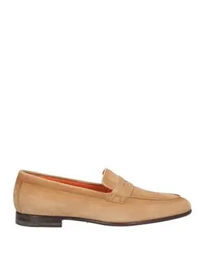 Santoni Round Toe Loafers For Men