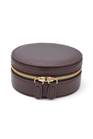 Lagos Accessories Circle Travel Jewelry Case - Natural