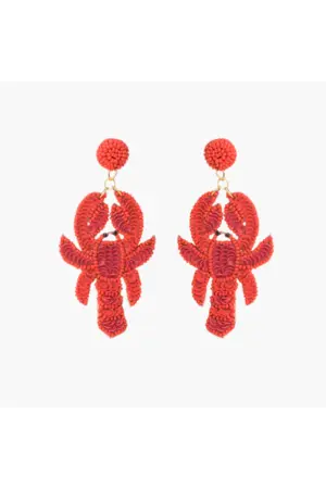 Yumi Kim Scorpion Drop Earrings - Red