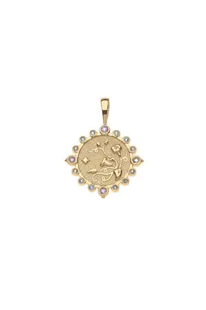 JANE WIN Grace Petite Embellished Coin - Gold