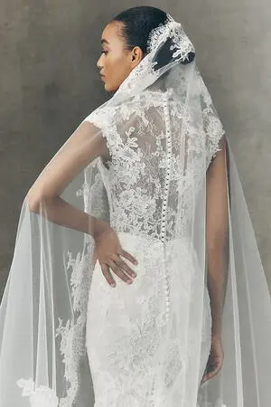PRONOVIAS X Weddings Eika Lace Cathedral Veil