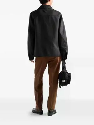 Prada Button Double Knit Jacket - Grey