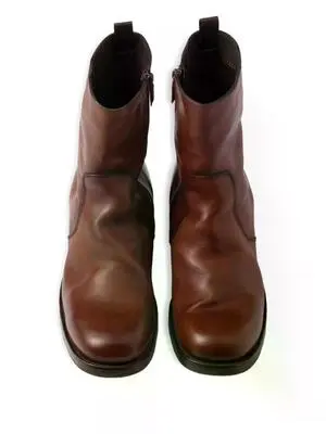 Prada 40mm Zip Leather Boots
