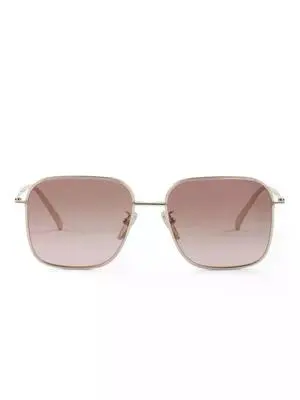 Prada Metal Square-frame Sunglasses - Gold