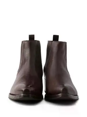 Prada 55mm Gusset-detail Leather Chelsea Boots