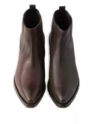 Prada 55mm Gusset-detail Leather Chelsea Boots