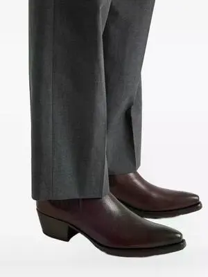 Prada 55mm Gusset-detail Leather Chelsea Boots
