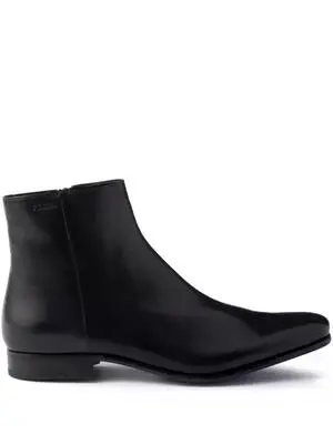 Prada 44mm Debossed-logo Zip Boots