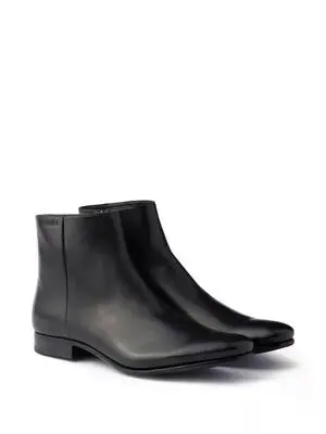 Prada 44mm Debossed-logo Zip Boots