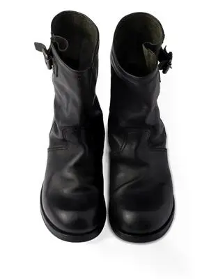 Prada 40mm Leather Buckle Boots