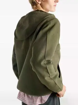 Prada Hooded Raglan-sleeve Jacket - Green