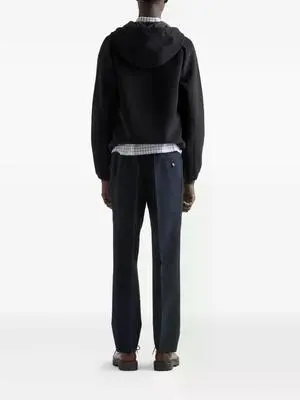 Prada Raglan-sleeve Hooded Jacket - Black