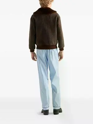 Prada Shearling-collar Welt-pockets Jacket