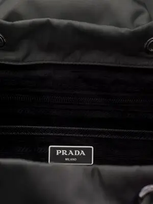 Prada Logo-detail Backpack - Grey