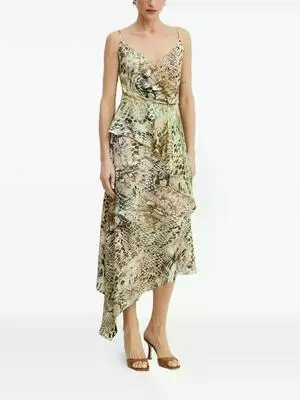 MARCIANO Animal-print Midi Dress - Neutrals