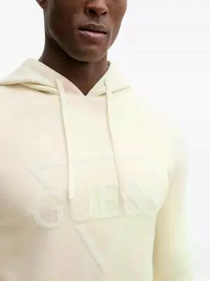 Guess Logo-lettering Hoodie - Neutrals