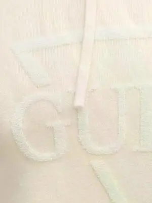 Guess Logo-lettering Hoodie - Neutrals