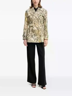 MARCIANO Snakeskin-pattern Trench Coat