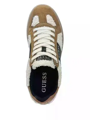 Guess Faux Fur Sneakers - Neutrals