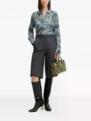 Guess Paisley-pattern Button Shirt - Blue