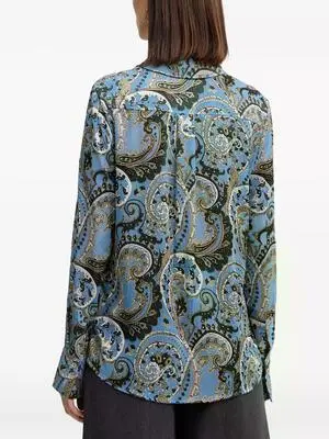 Guess Paisley-pattern Button Shirt - Blue