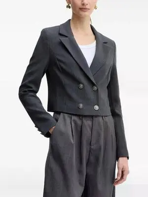 Guess Button Detailed Double-breasted Blazer