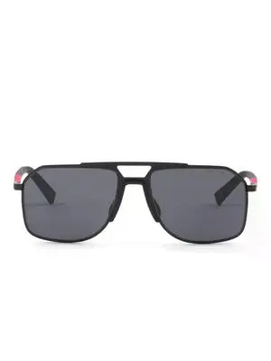 Prada Linea Rossa Pilot-frame Sunglasses - Black