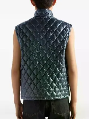 Prada Quilted Gilet With Logo Detail