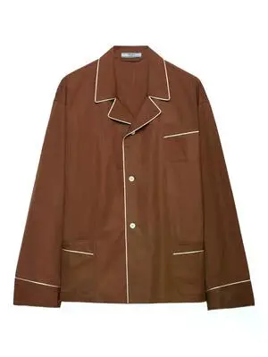 Prada Long-sleeve Pocket Shirt - Brown