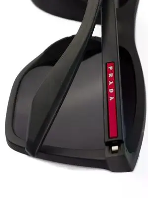 Prada Linea Rossa Square-frame Sunglasses - Black
