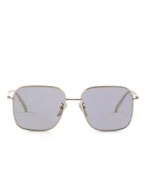 Prada Metal Square Frame Sunglasses - Gold