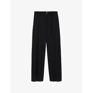Loewe Pleated Wide Leg Wool Trousers