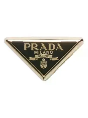 Prada Logo-design Scarf Clip - Gold