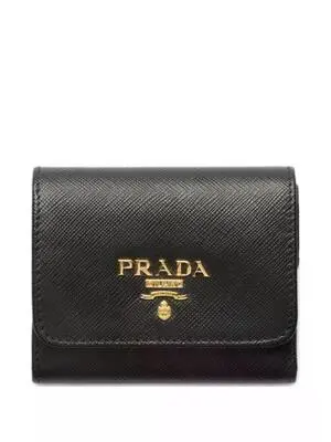 Prada Small Saffiano Leather Wallet - Black